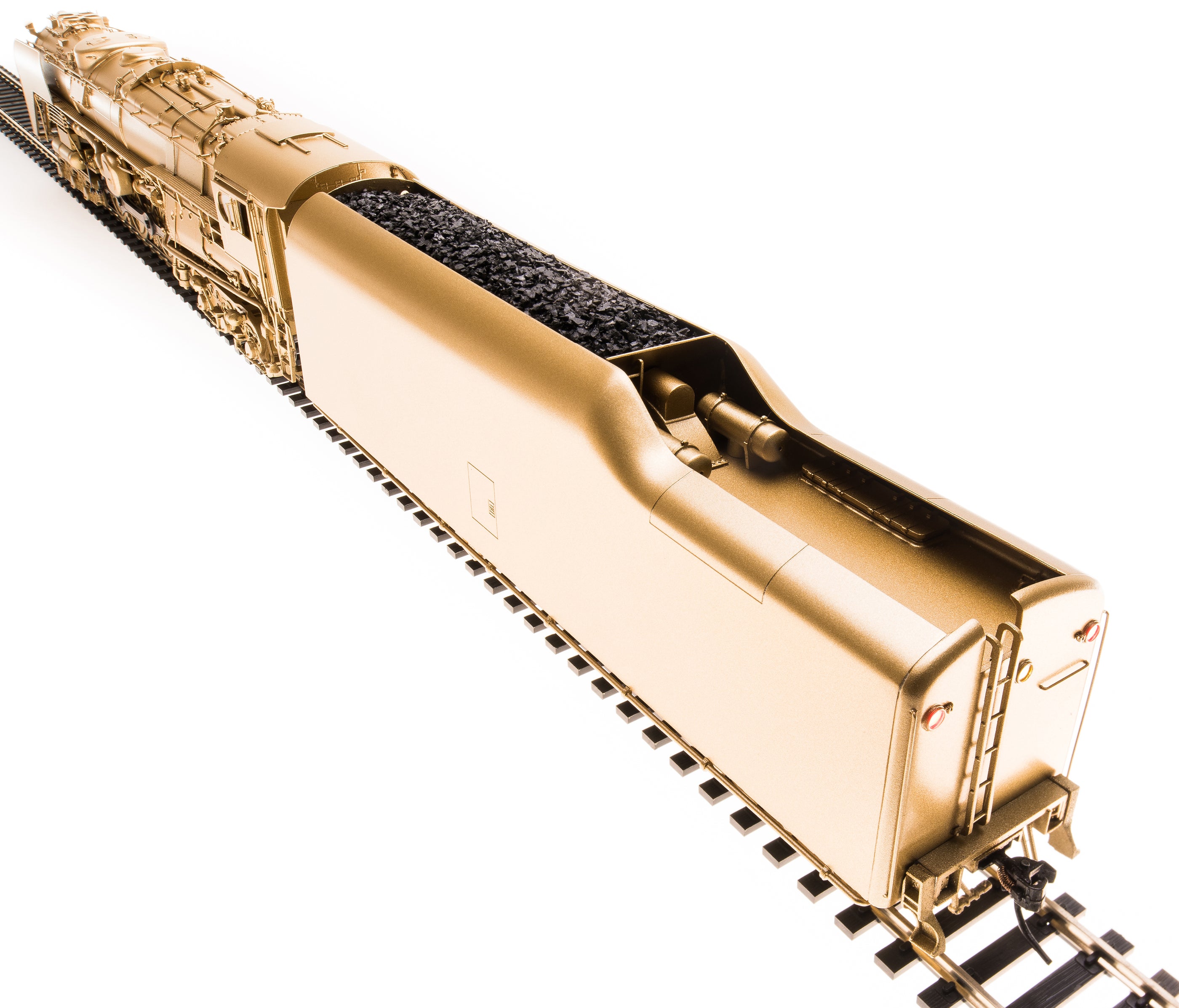 6187 PRR S2 6-8-6 Turbine, Unlettered, Painted Brass, w/ Large Smoke D