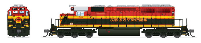 9957 EMD SD40-2, KCS 646, Belle Scheme, No-Sound / DCC-Ready, N